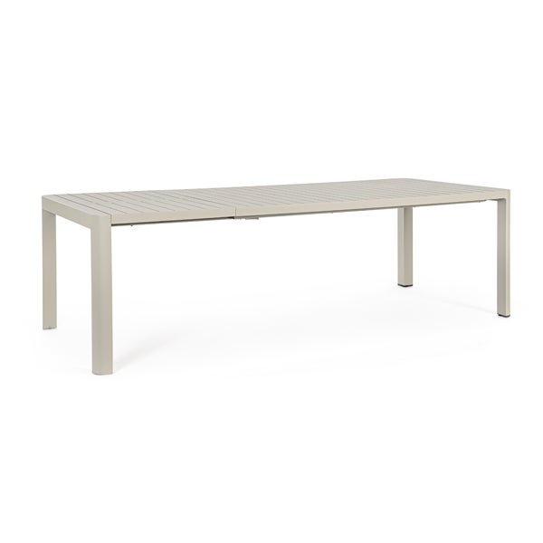 Table de jardin rectangulaire extensible en métal L180/240 8/10 places ...