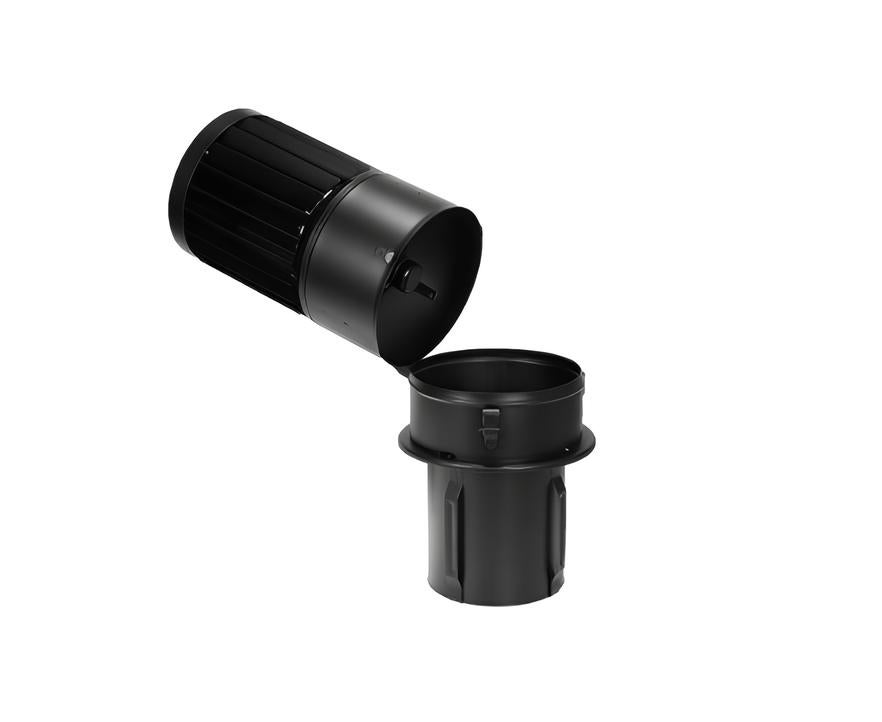 Capot ouvrable de cheminée de ventilation TULIPAN avec base à encastrer ...