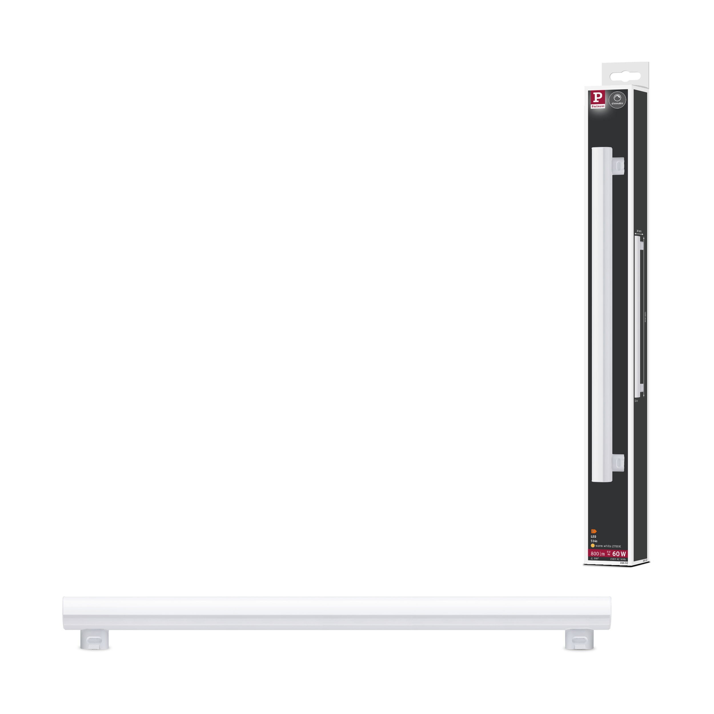 Standard 230 V Tubes LED S14s 500mm 800lm 8W 2700K gradable Satiné ...