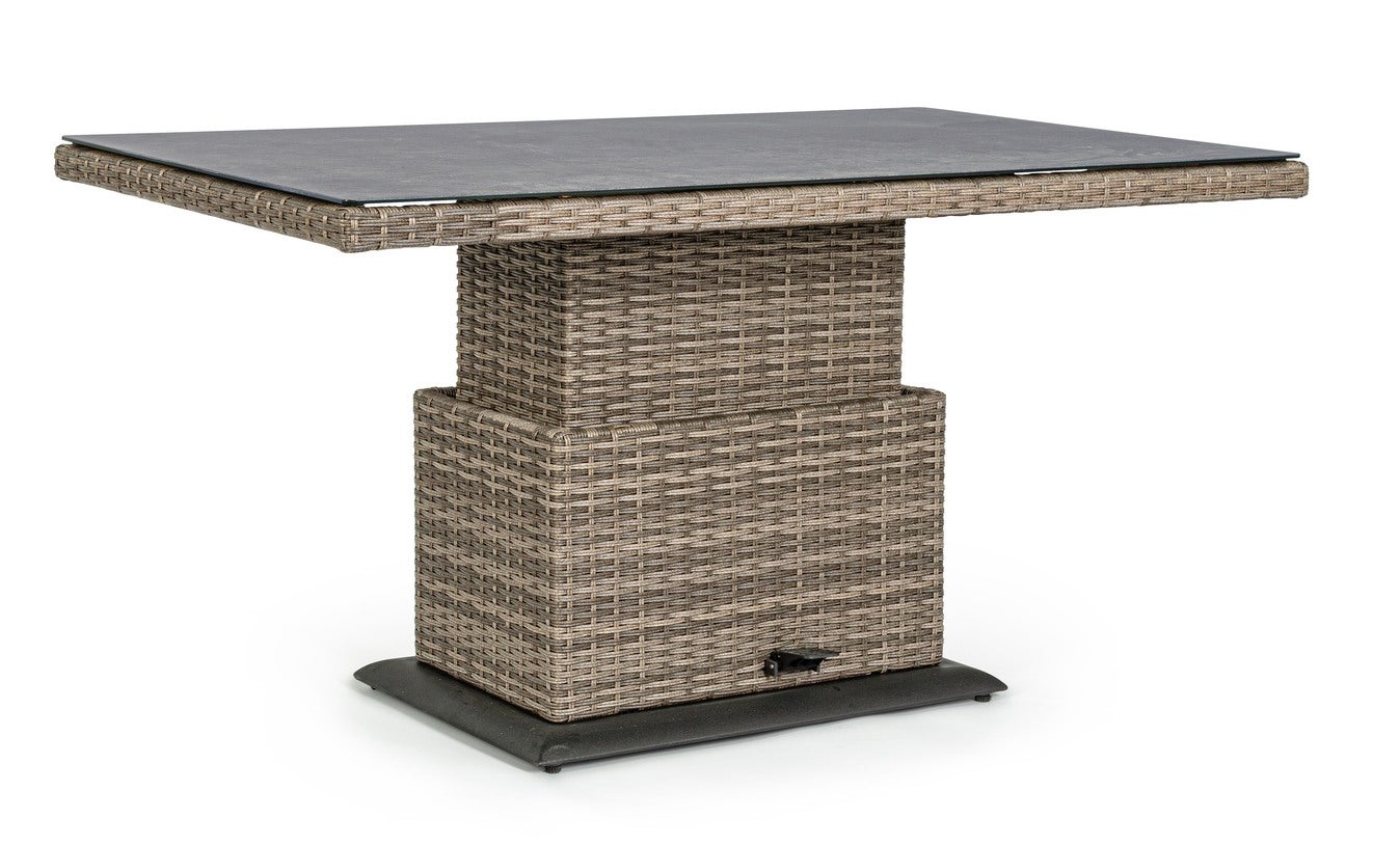 TABLE KENT 140X85X47/73 CAFÉ | Leroy Merlin