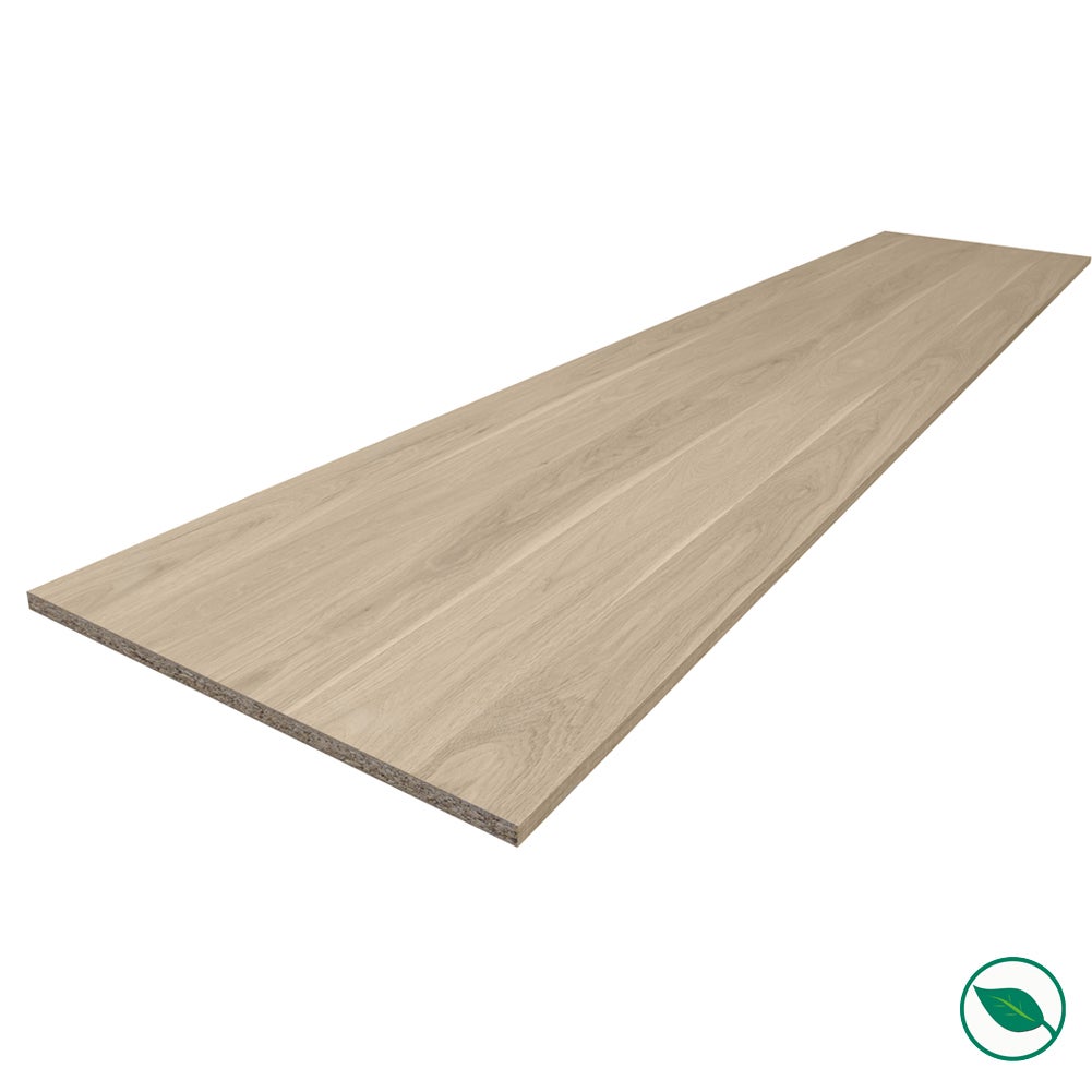 Tablette mélaminé Chêne nature 2500 x 500 x 18 mm - PEFC 75% | Leroy Merlin