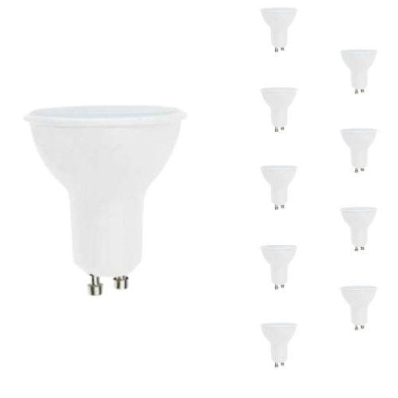 Ampoule LED GU10 9.5W (Pack de 10) - Blanc Neutre 4000K - 5500K - SILAMP | Leroy Merlin