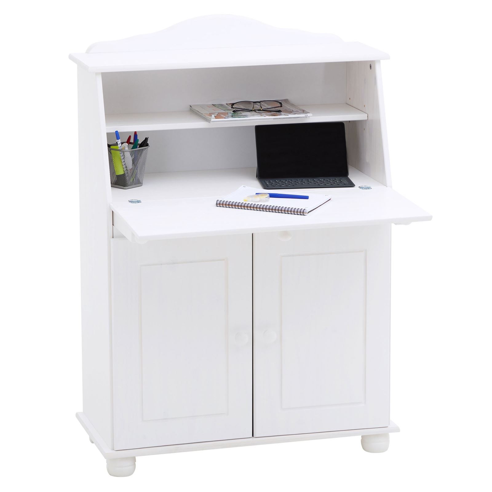 Bureau Secretaire Blanc
