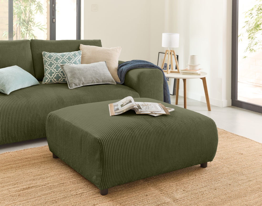 Garance - pouf modulable - en velours côtelé | Leroy Merlin