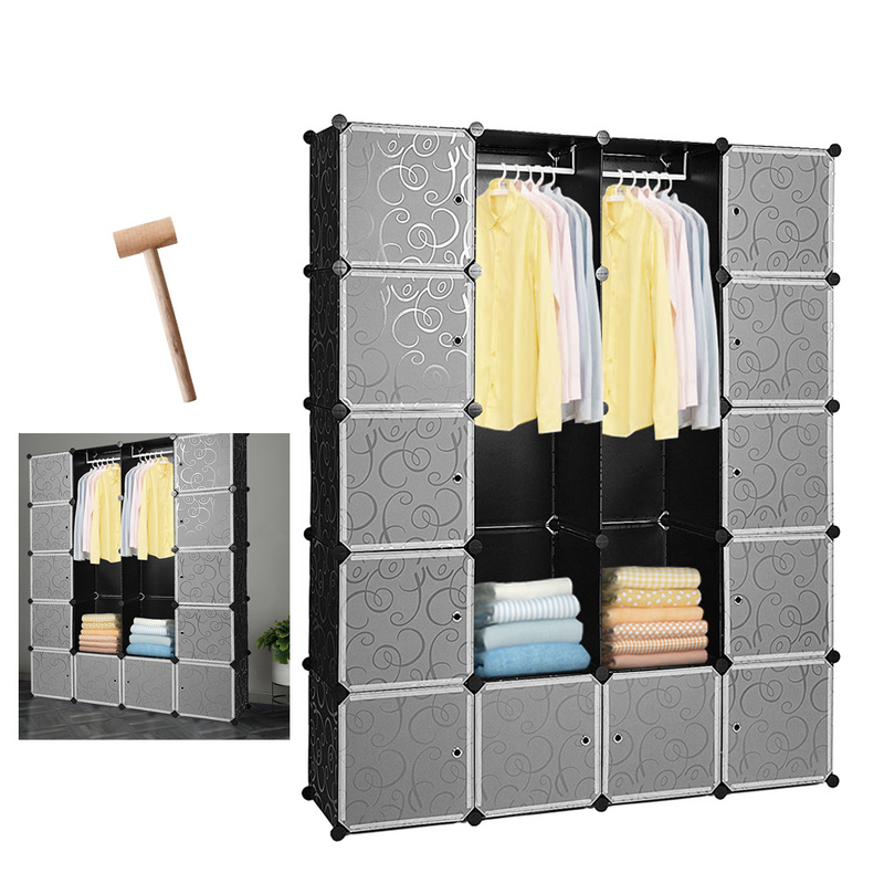 Armario Systeme DIY Armario Modular Plegable Para Compartimentos negro ...