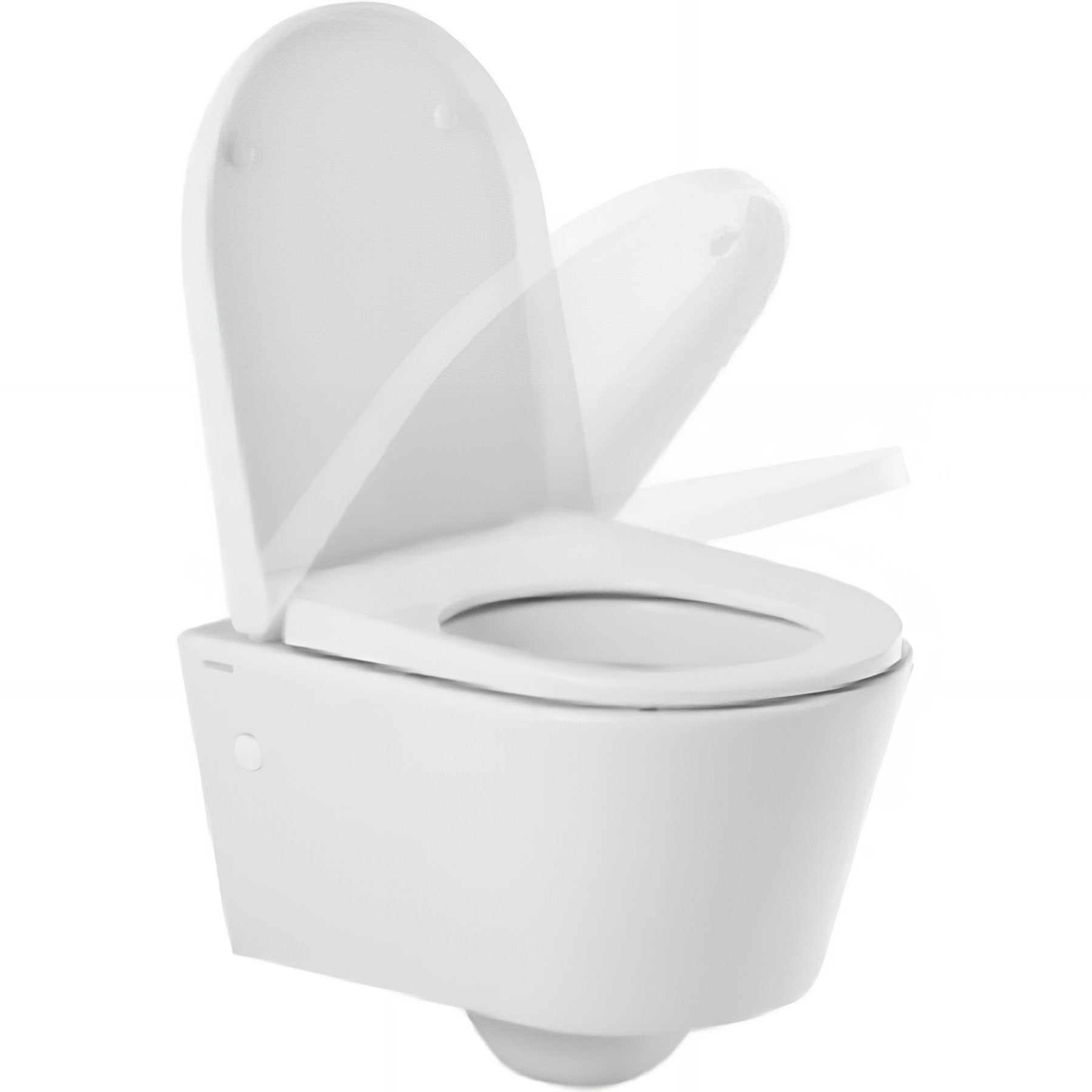 Pack WC suspendu céramique traditionnelle SANINDUSA UrbY blanc abattant ...