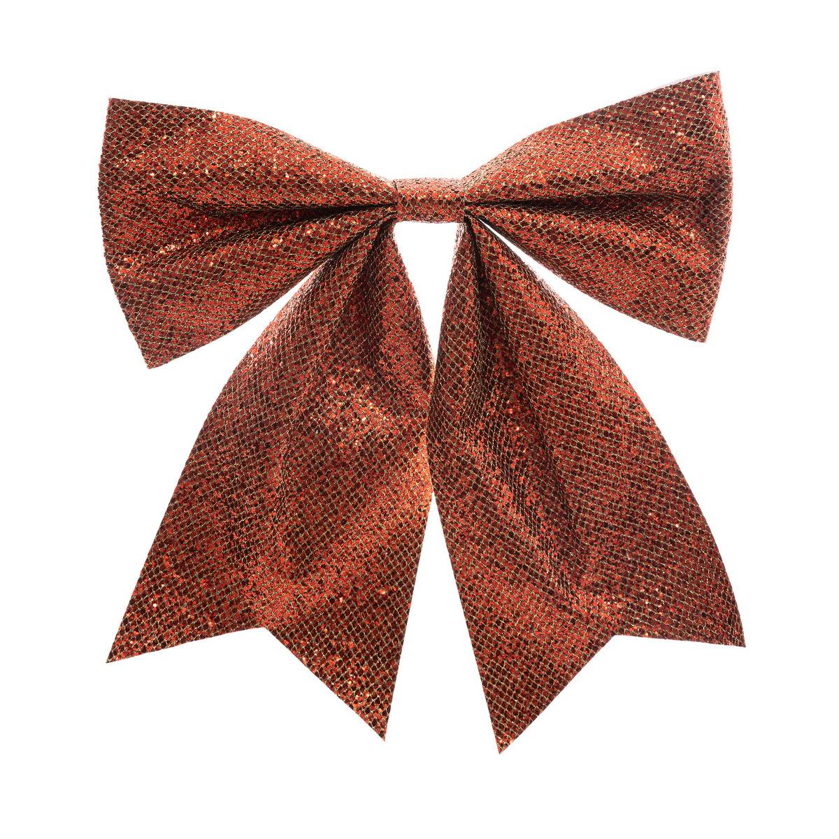 Décoration Noeud Python Rouge 30 x 37 cm - Feeric lights & christmas ...