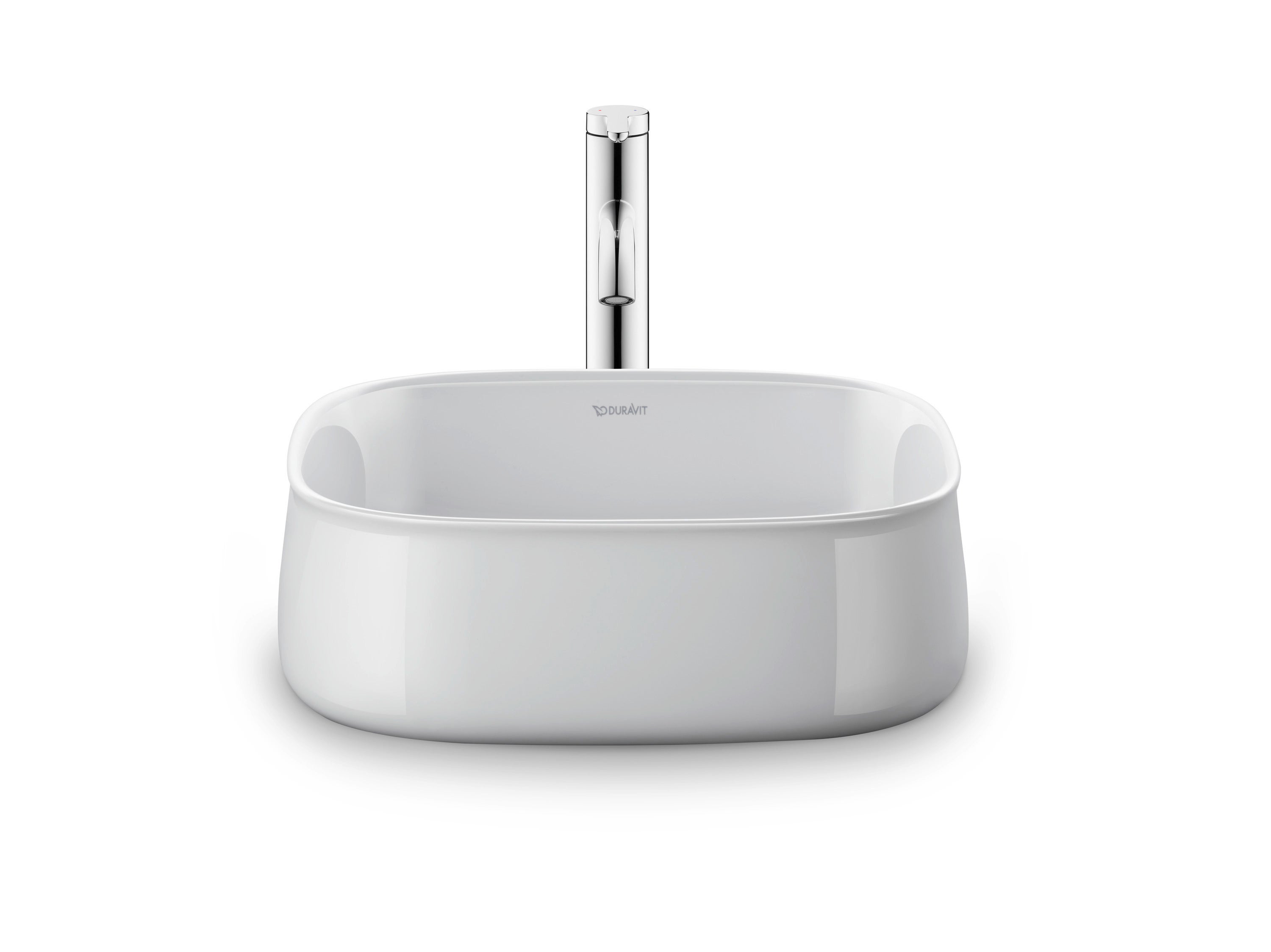 Duravit Zencha lavabo sobre encimera 420 mm, sin agujero para grifo ...