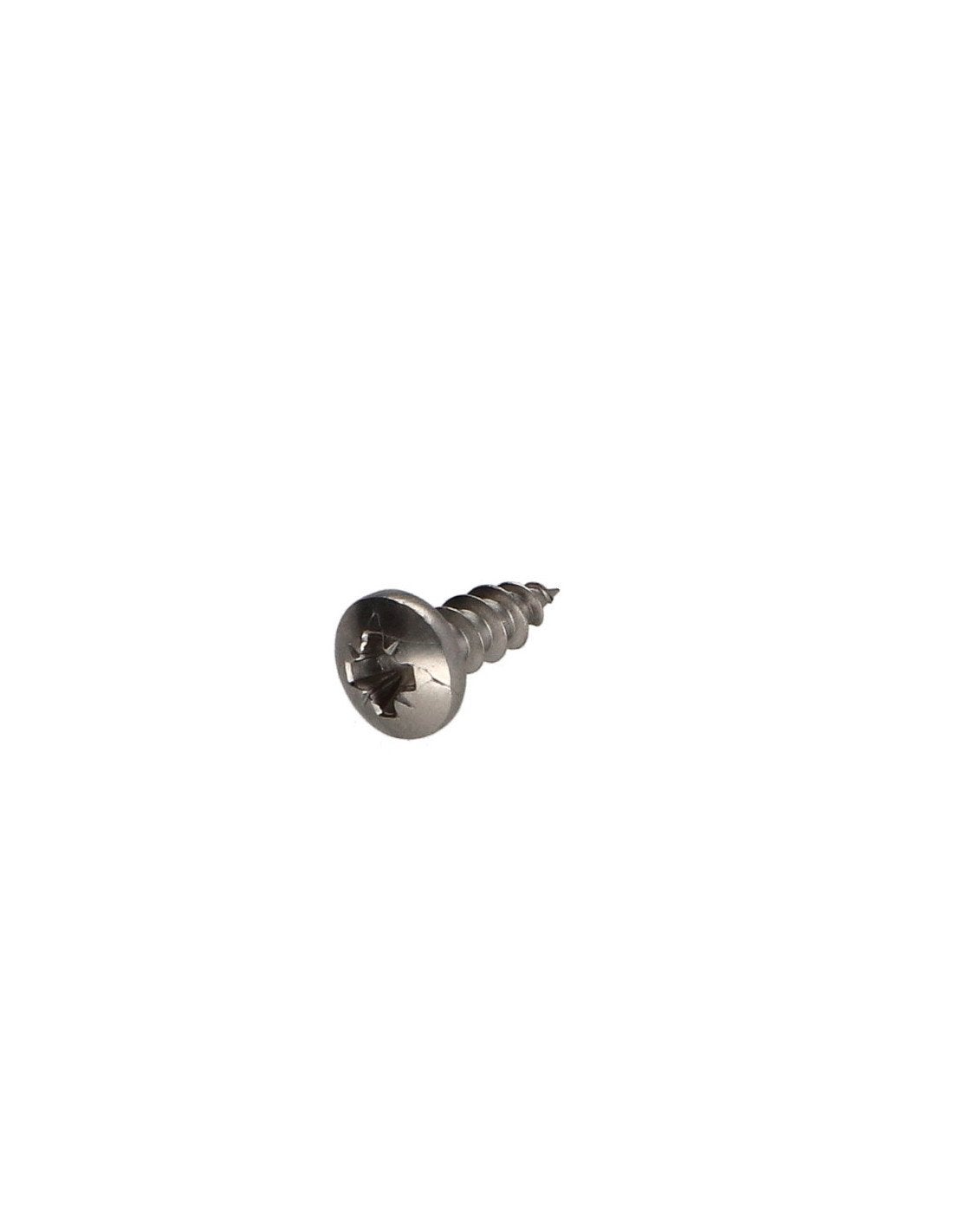 VBA Vis bois agglo Inox A2 Tête ronde TR Pozi 3X20 microvis-10 pièces ...
