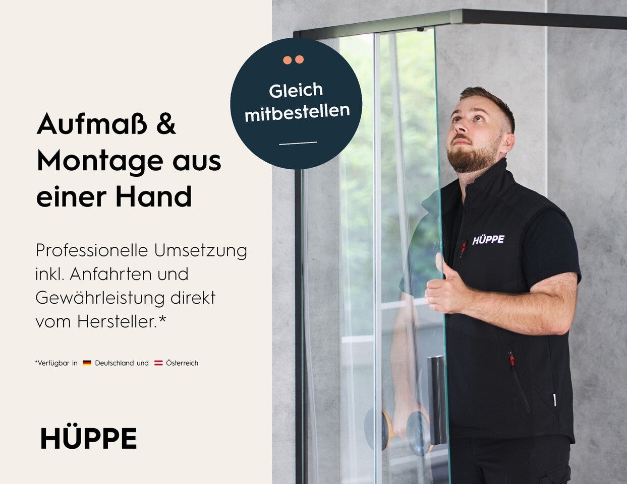 Mampara de bañera HÜPPE Design pure, 3 piezas, fijación a la derecha ...