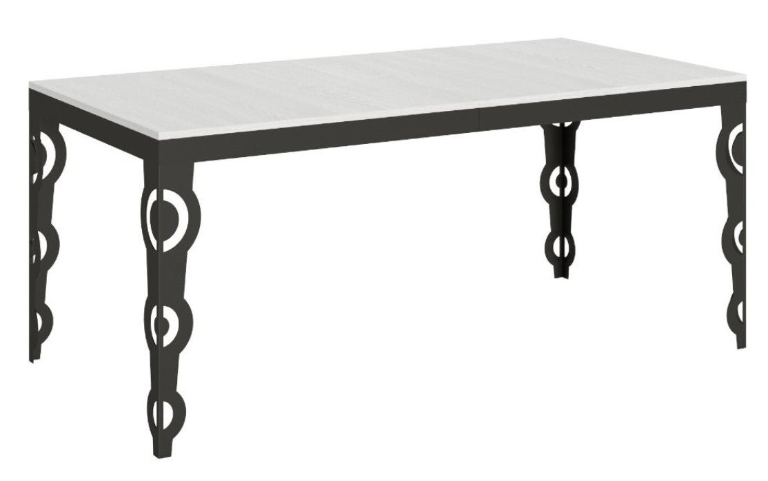Table rectangulaire extensible orientale 6 à 20 personnes L 180 à 440cm ...