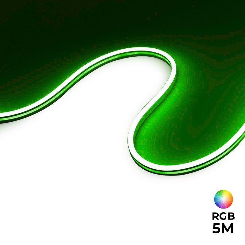 Néon LED flexible RGB - 5 mètres - Kit complet - 11W/m - IP67 - À ...