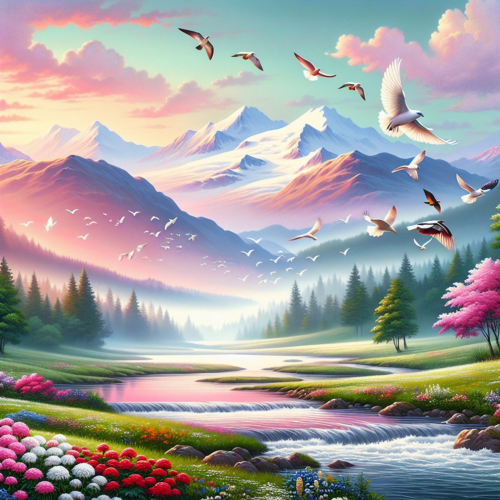 Papier peint panoramique Enfants - Féerique 3617680912171 - Largeur 320 ...