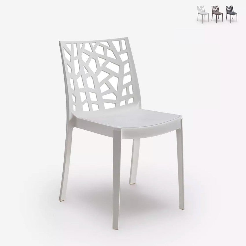 SILLA DE POLIPROPILENO 'MATRIX' blanca | Leroy Merlin