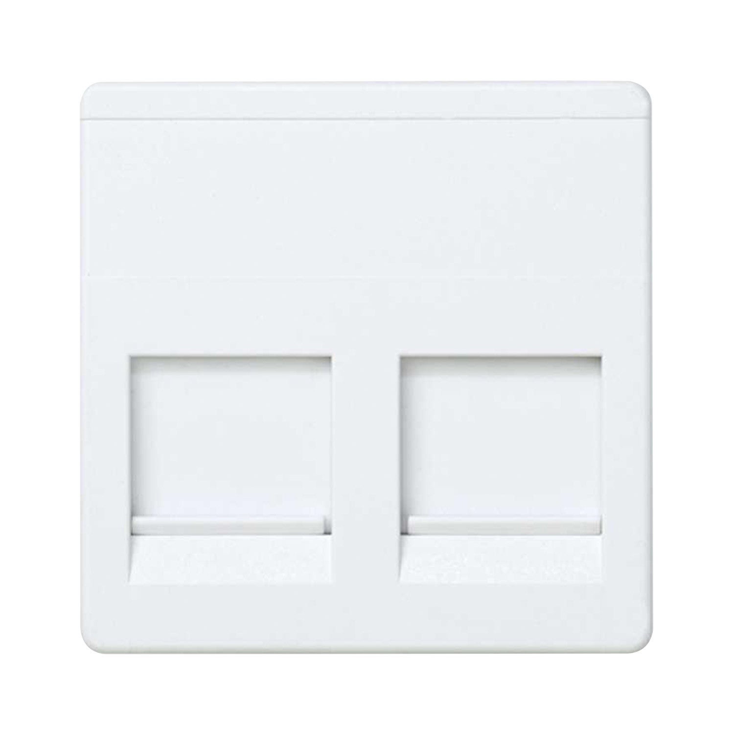 Tapa Toma Doble Teléfono RJ11+Internet RJ45 SIMON 27 Play 27486, Blanco ...