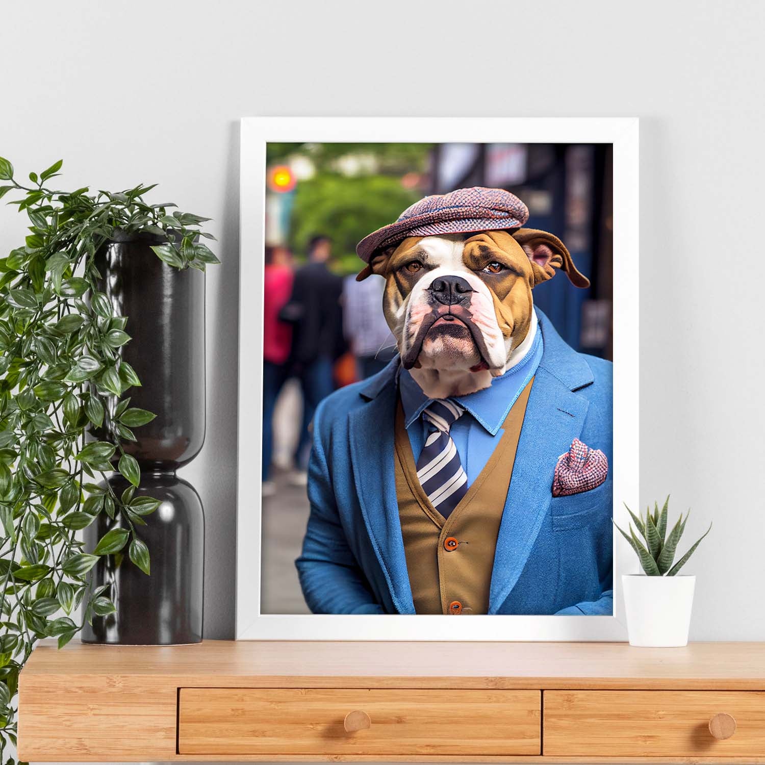 Lámina Bulldog Americano Generoso En Fotografía A Todo Color Divertidas ...