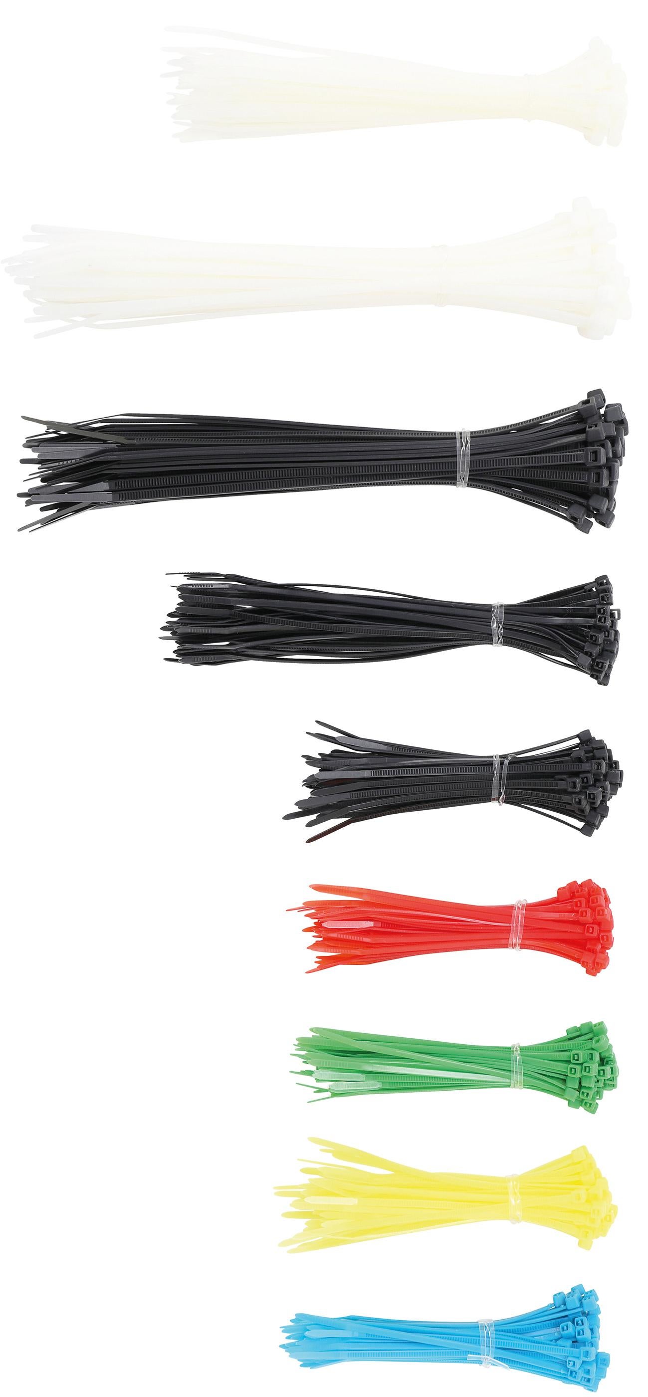 BGS Do It Yourself Assortimento fascette per cavi | colorate | 100 ...