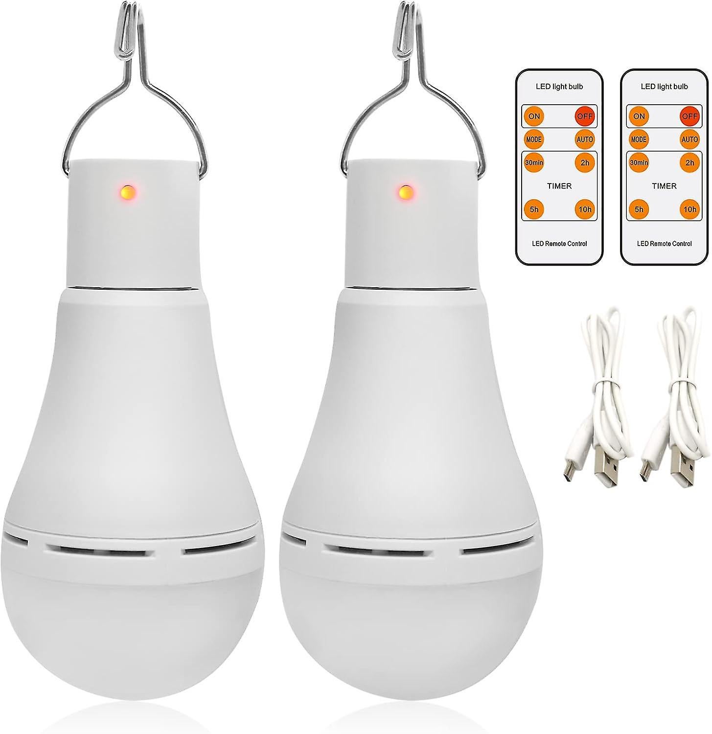 Ampoules LED rechargeables USB, lampe de camping portable Afoskce avec ...