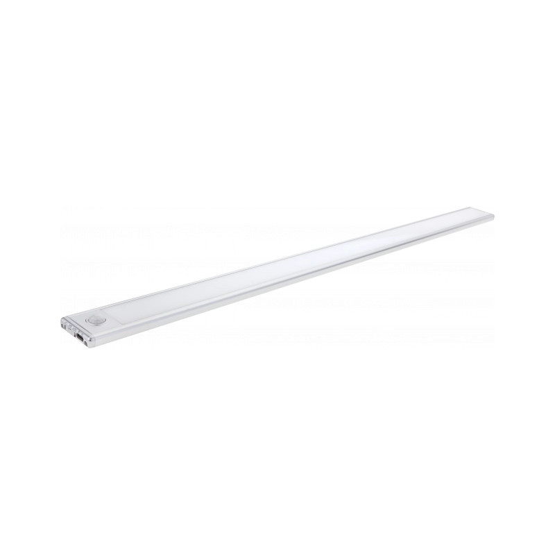 Lampe LED Slim-Fit 600mm - 3.5W - Blanc chaud - Capteur PIR - Aluminium ...