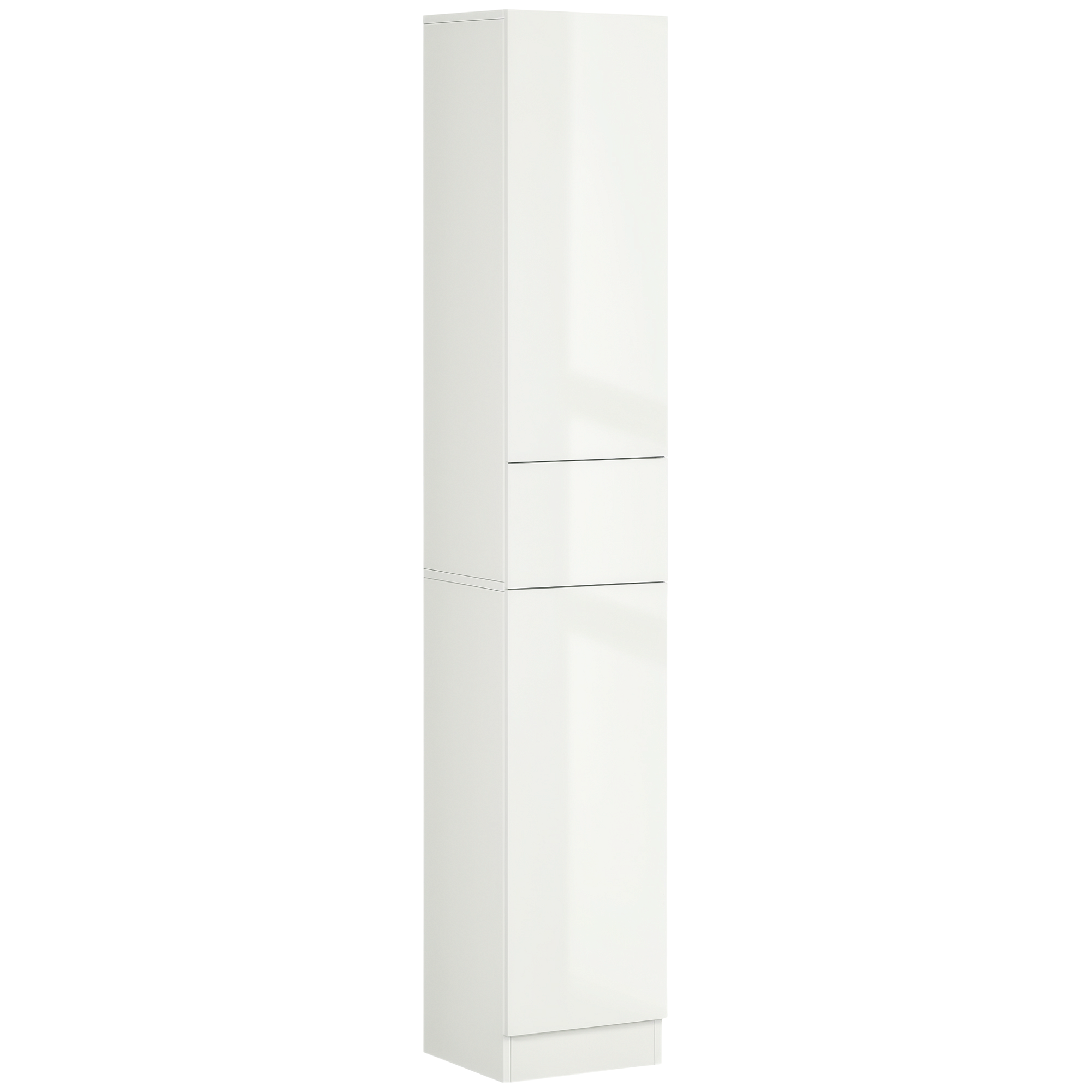 Meuble colonne rangement salle de bain style contemporain 2 placards 3 ...
