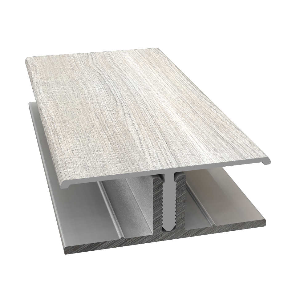 Perfil de unión "H" Alu clipable 3m XWOOD Linea Clic Roble Blanquinoso ...