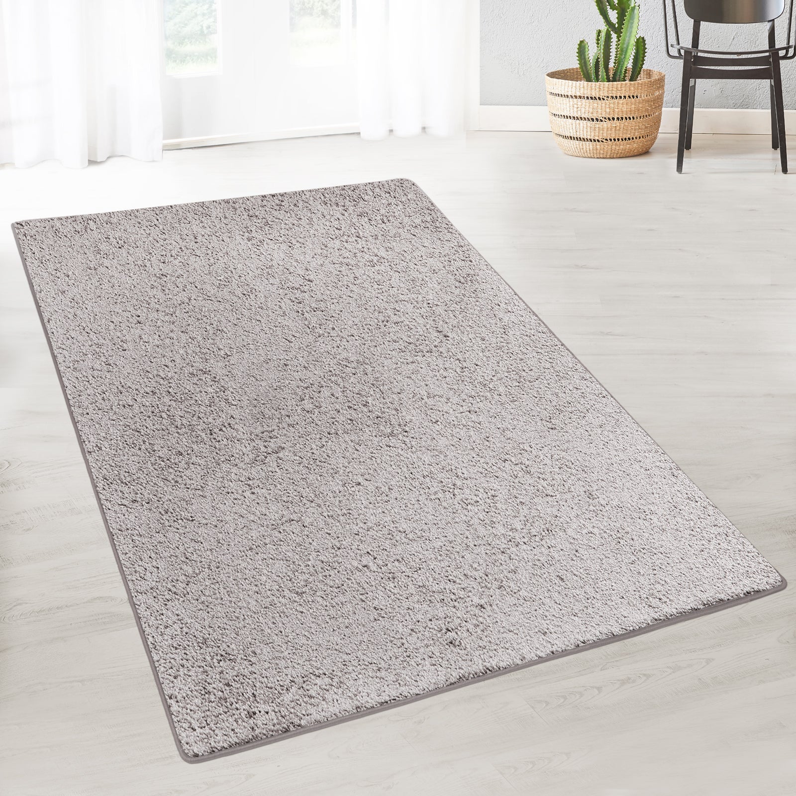 Tapis de salon Bali Gris argent 80 x 250 cm | Leroy Merlin