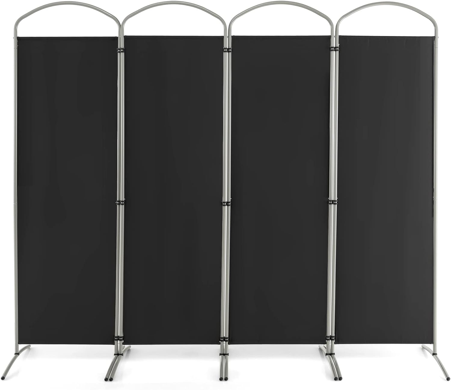 Paravent Pliable à 4 Panneaux, 221 x 188 CM, Cloison de Séparation avec ...
