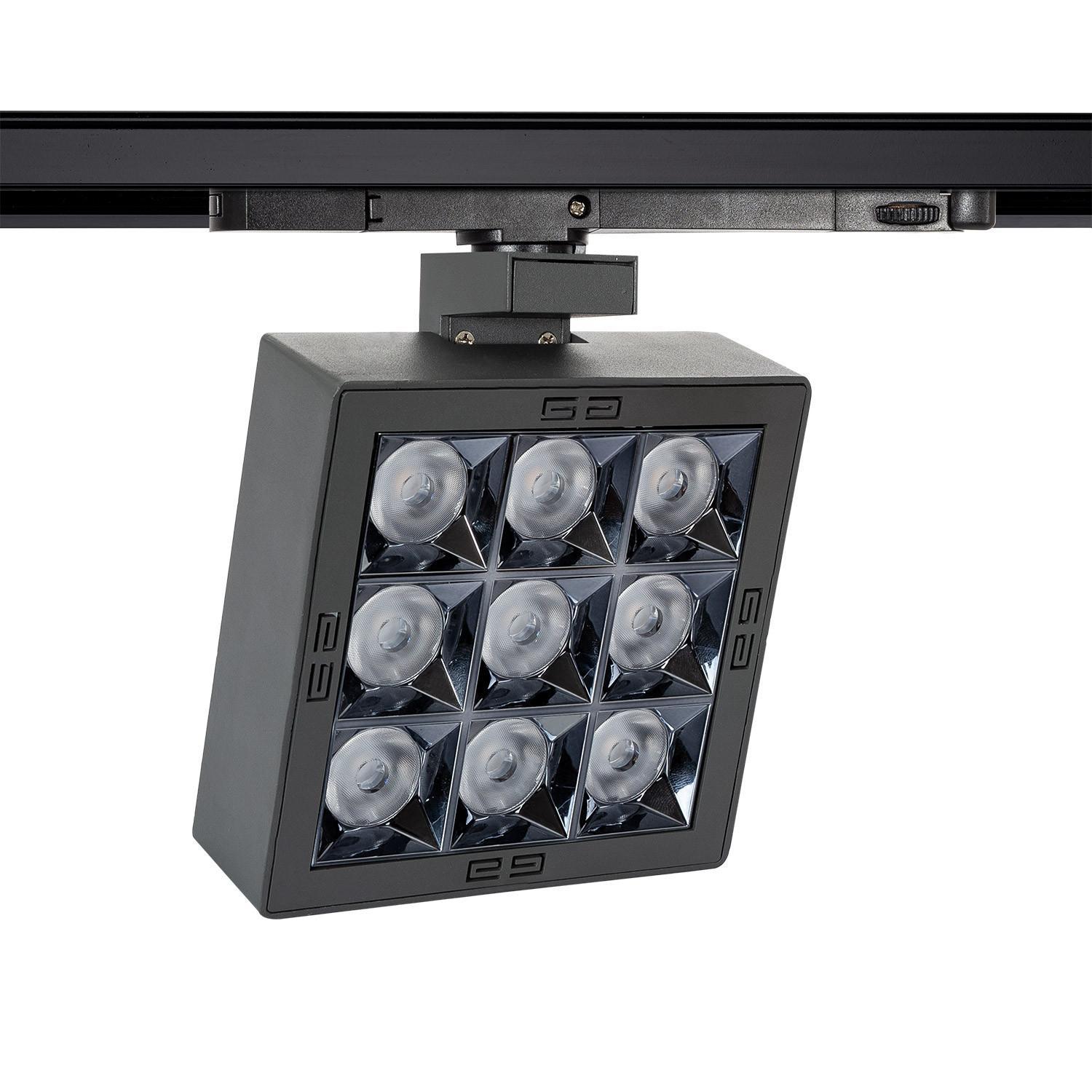 Spot LED sur Rail Triphasé 30W Marlin 4000K Blanc neutre | Leroy Merlin