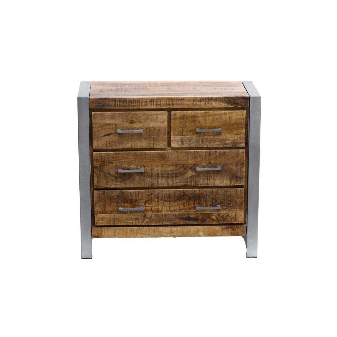 Commode 4 tiroirs Bois/Metal - JINK | Leroy Merlin