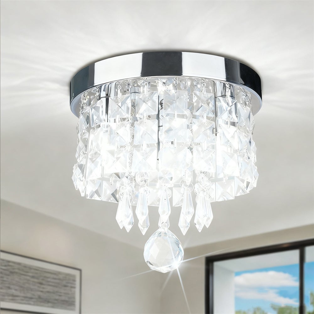 Plafonnier haut de gamme moderne en cristal, spot LED encastré moderne ...