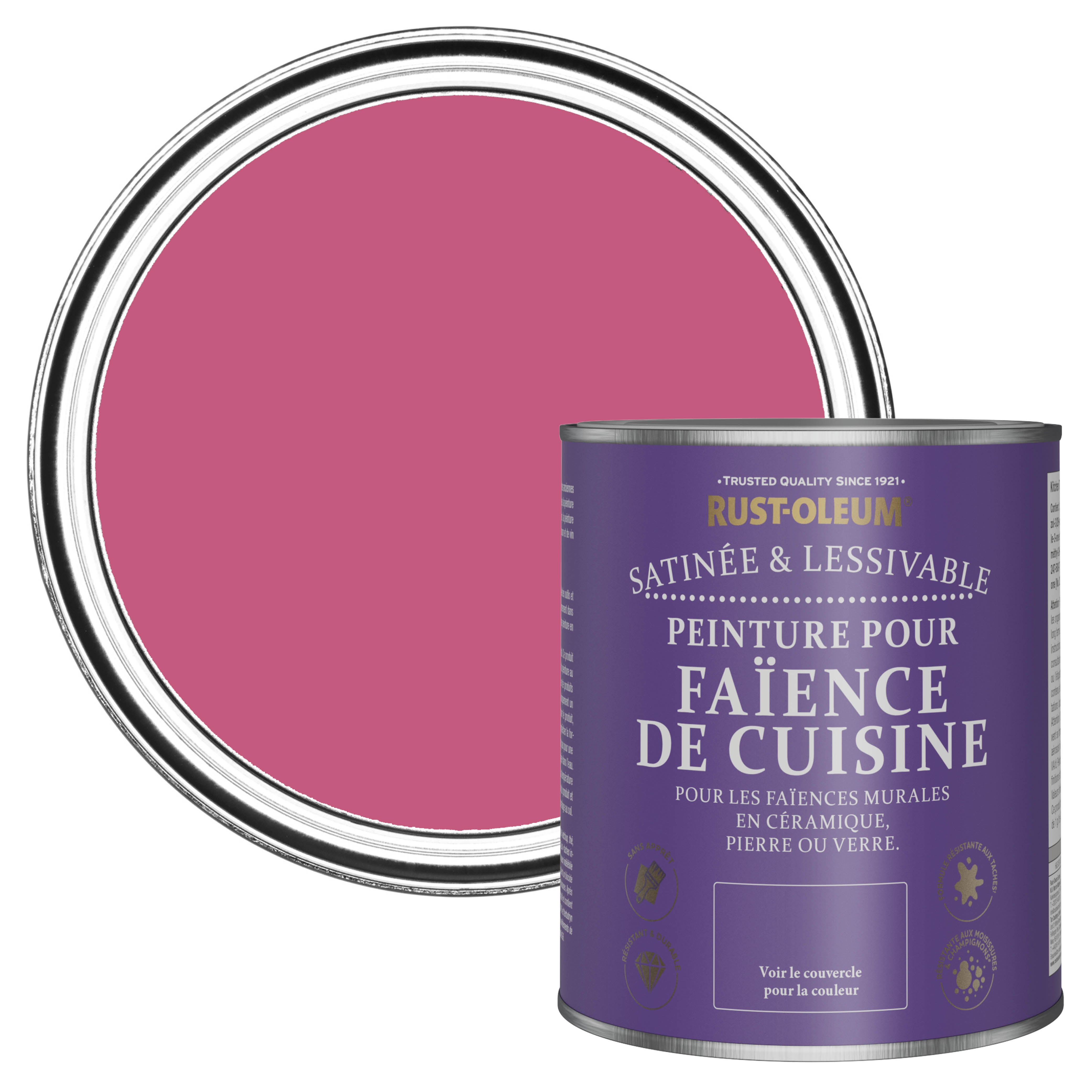 Rust-Oleum Peinture Rose pour Faïence de Cuisine, Satin - Framboise ...
