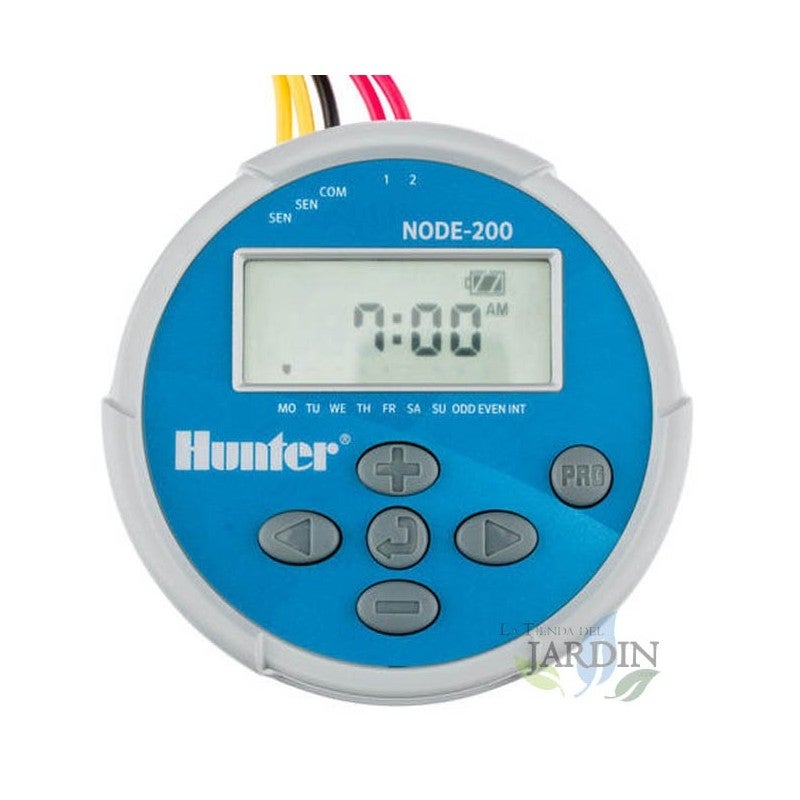 Programador de riego a baterías NODE200 Hunter, controlador de riego ...