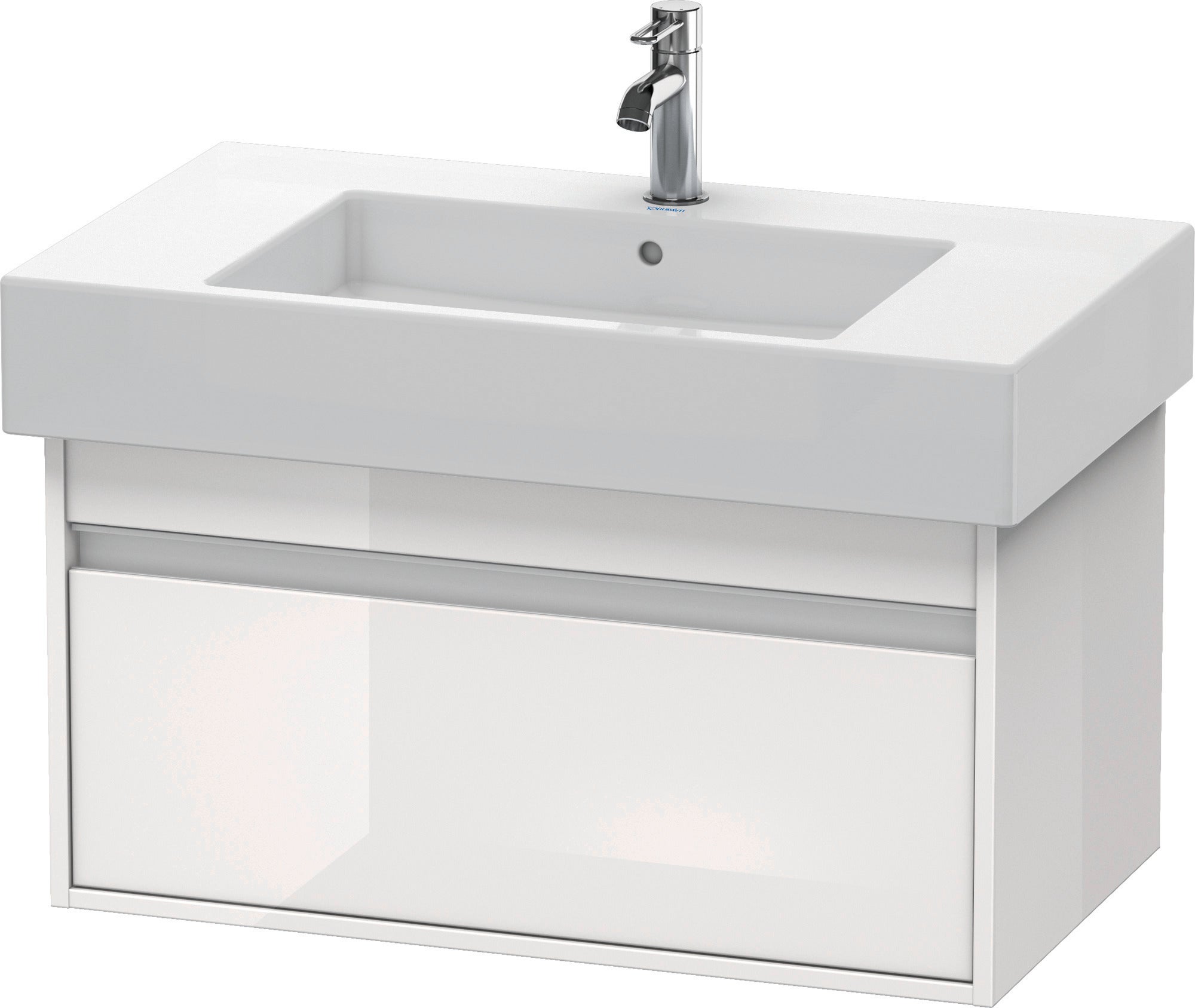 Duravit Ketho bâti-support lavabo suspendu, 800x410x455 mm, 1 tiroir ...