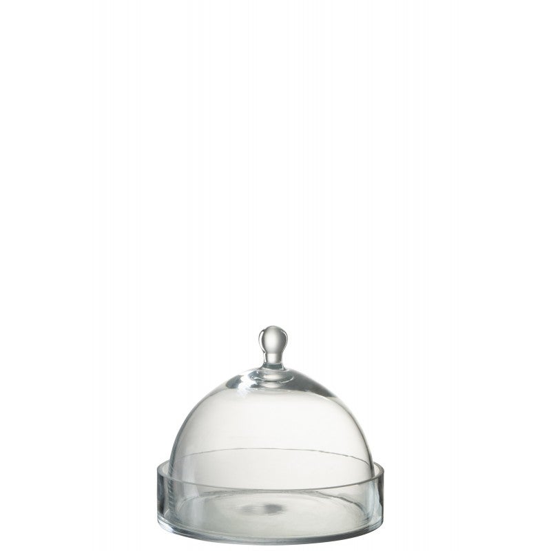 Cloche ronde en verre transparent 20x20x16 cm | Leroy Merlin
