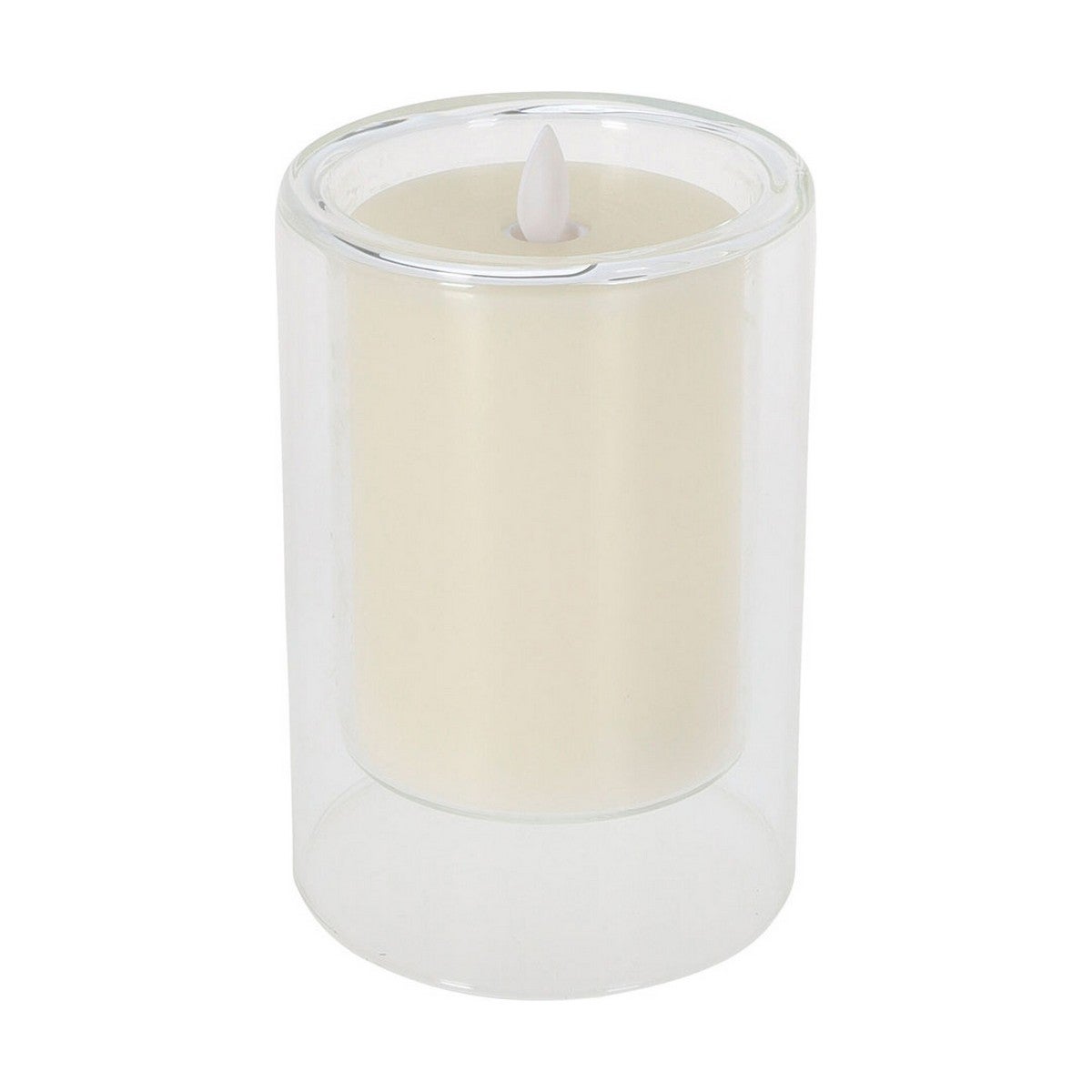 Bougie LED Ø 10 cm Verre en Verre | Leroy Merlin
