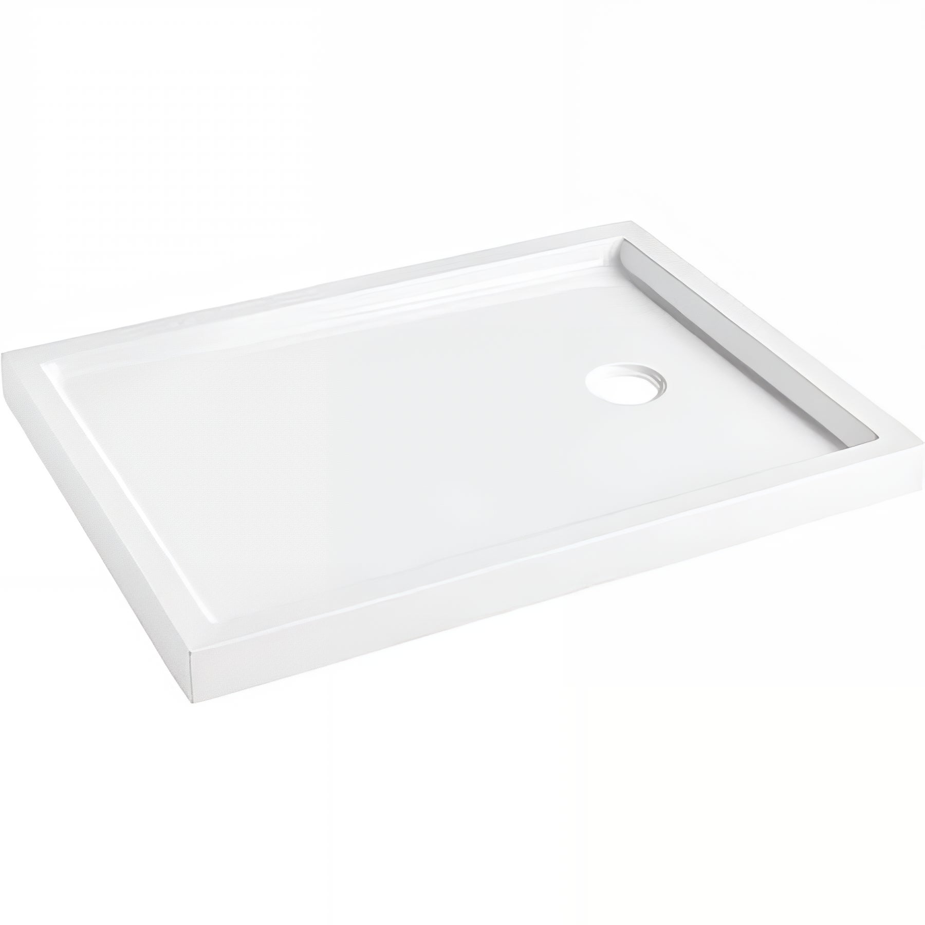 Plato de ducha acrílico de alta densidad SANINDUSA Piano, base lisa ...