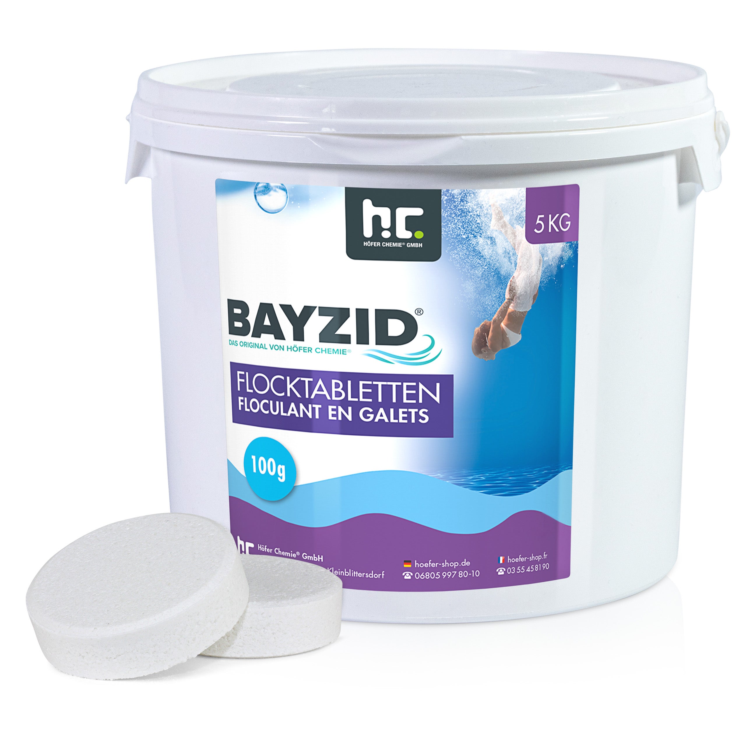 1 x 5 Kg BAYZID® Floculant en galets (100g) | Leroy Merlin