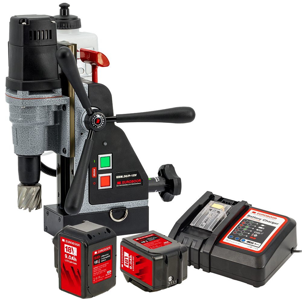 Perceuse Magnétique Sans Fil Euroboor EBM.36/P-18V 9Ah EU - Forage ...