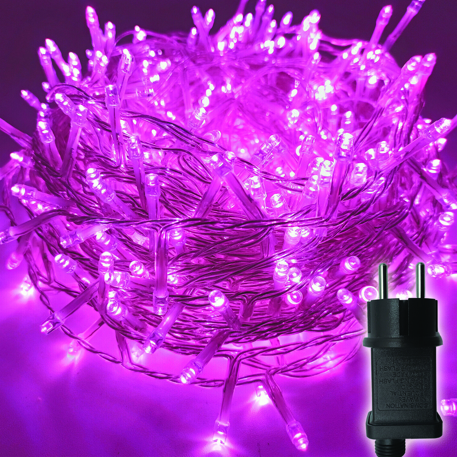 MAKA Luci di Natale 500 LED da esterno e interno IP44 lunghezza 25 ...