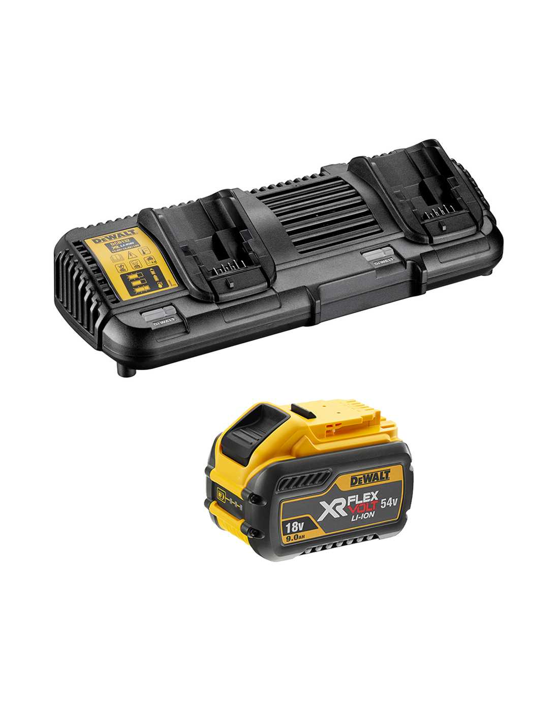 Power Set DeWALT FlexVolt DCB132X1 (1 x 54V/18V 9,0 Ah + DCB132 ...