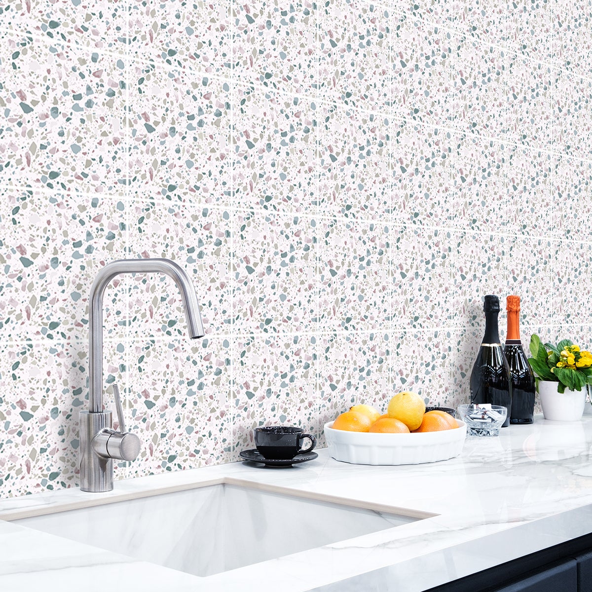 Sticker Mural Carrelage adhésif Cuisine Salle de Bain - 30 STICKERS ...