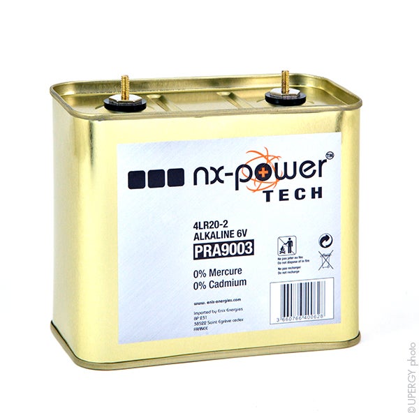 NX - Pile alcaline 4LR20-2 Nx-Power Tech Métal 6V 24Ah | Leroy Merlin