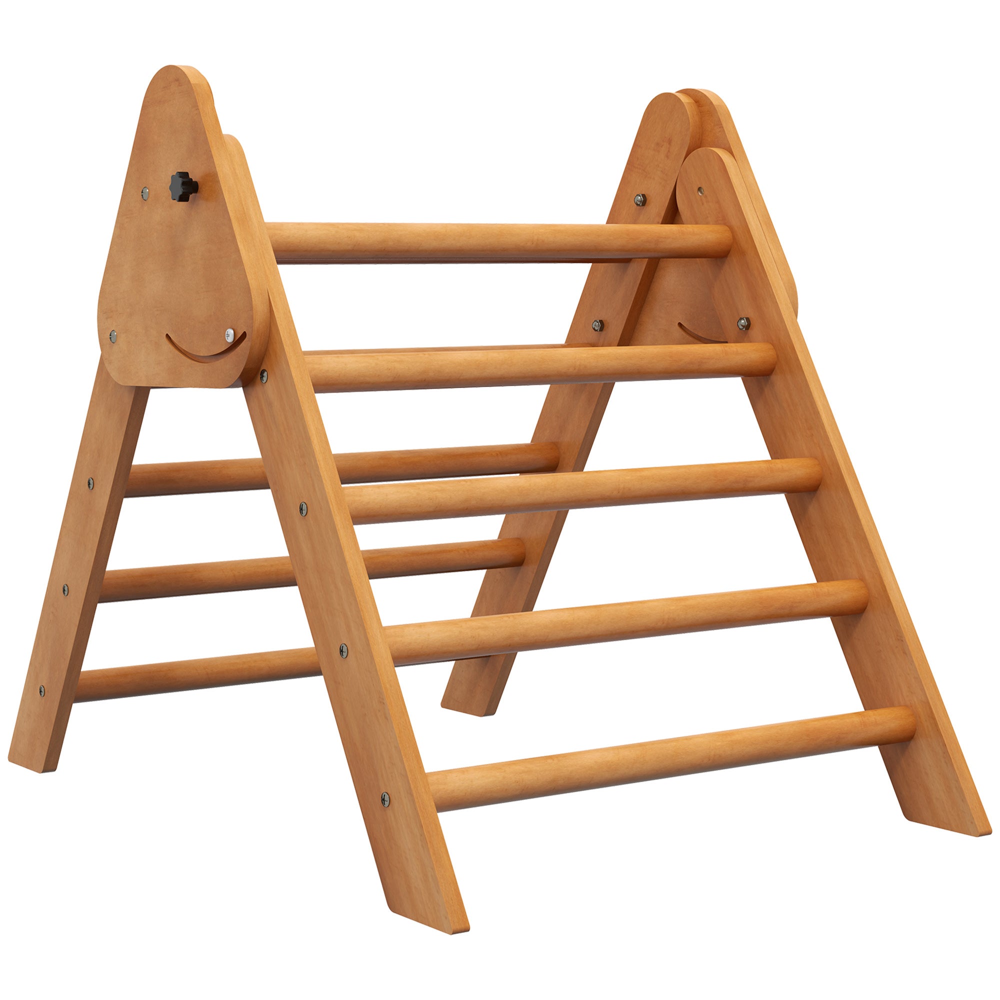 Triángulo para Niños HOMCOM Madera de Haya Marrón 90x64x70 cm 331 ...