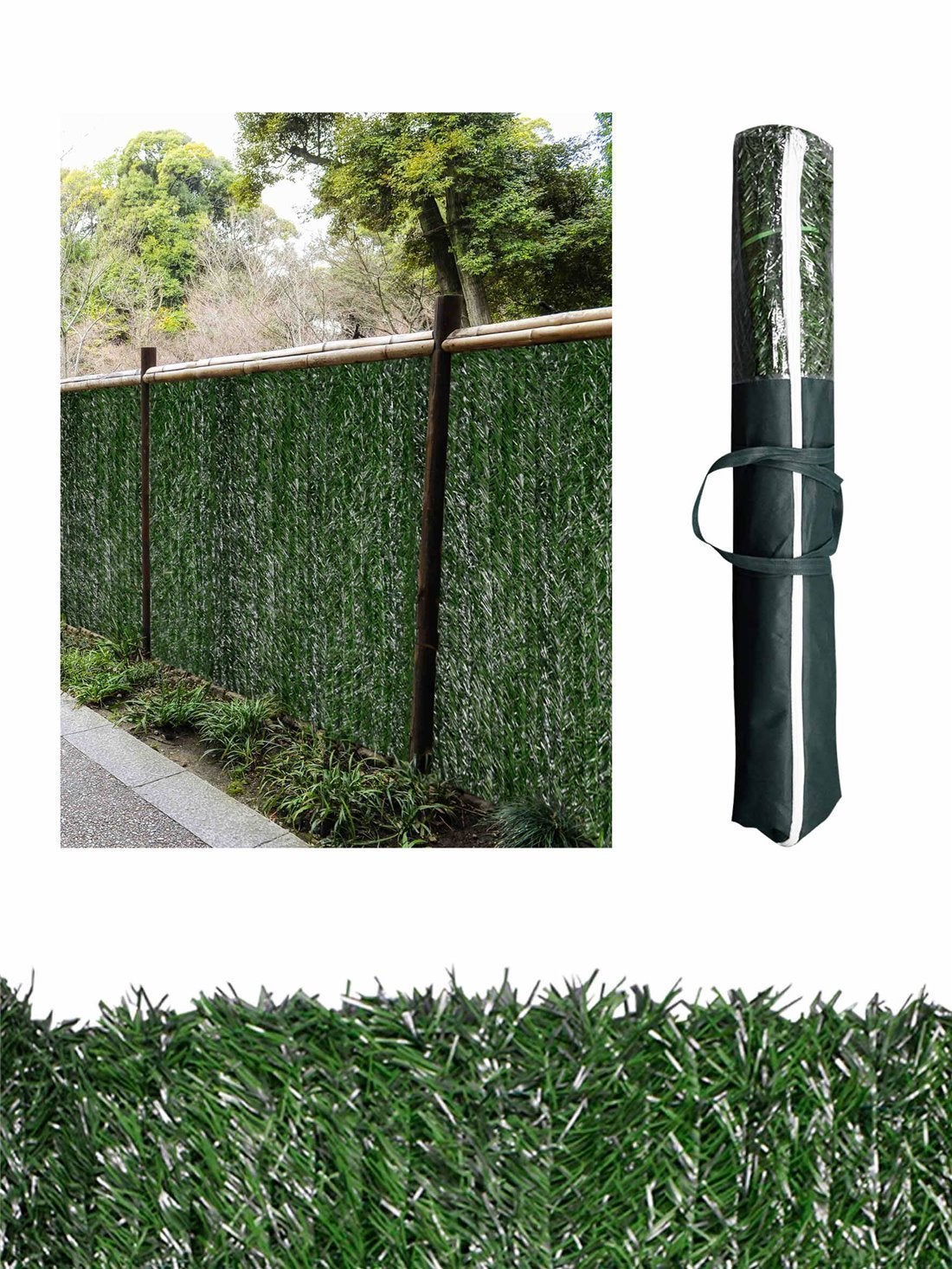 Seto Artificial Premium Verde | 90% Ocultación | UV Resistente | Fácil ...