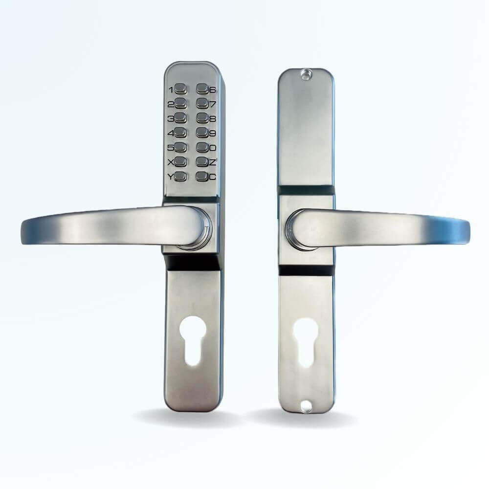 Poignée de serrure à code mécanique bt07 fonction "va et vient" - argent | Leroy Merlin