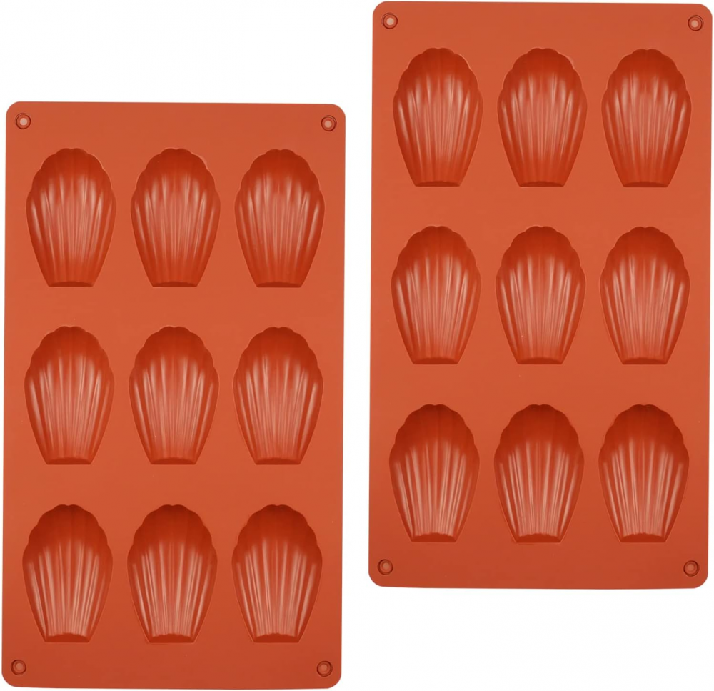 Rosso - Stampo in silicone per Madeleine, stampo per torta Madeleine ...