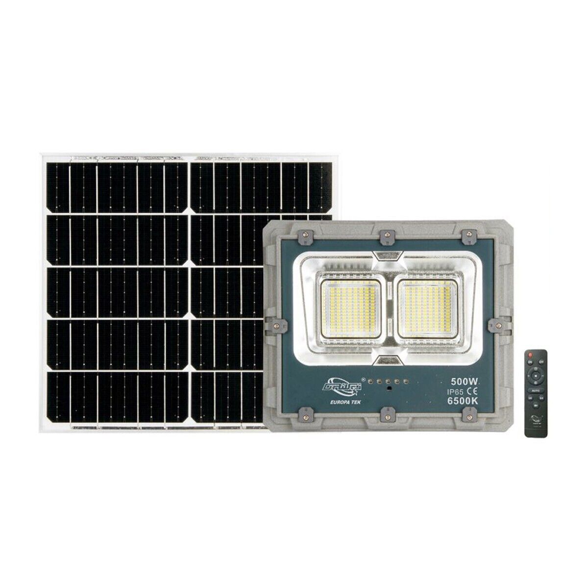 FOCO LED CON PANEL SOLAR LUZ FRÍA FOCO LED HOGAR JARDÍN EXTERIOR 500W ...