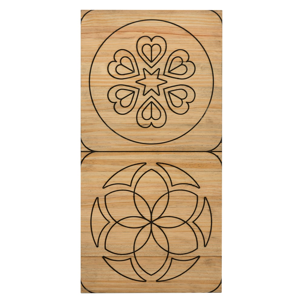 Tableau Decor en bois massif. Mosaïque 80X40 – HID7 | Leroy Merlin