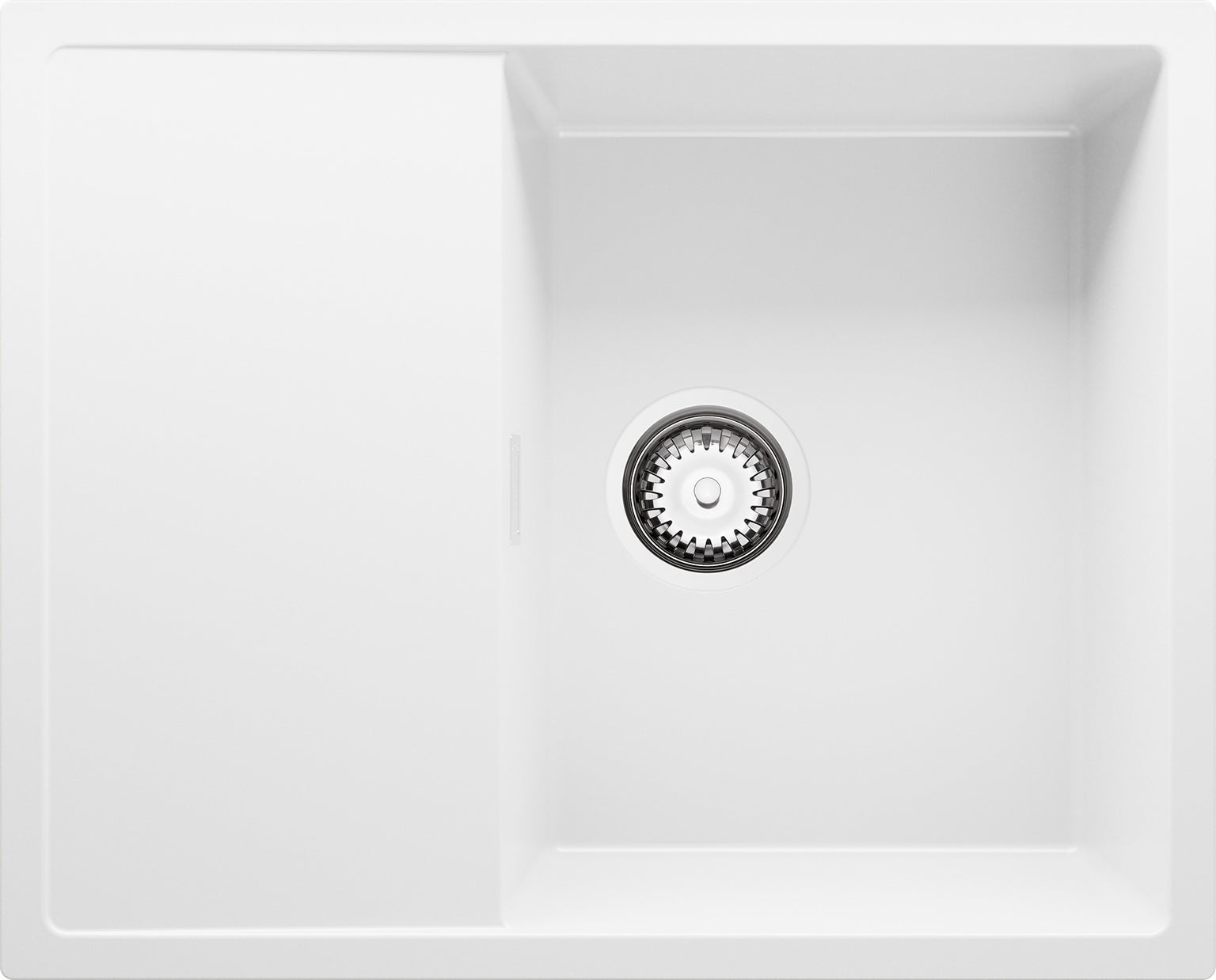 Fregadero Cocina Blanco 62x50cm, Fregadero Granito 1 Seno + Sifón ...
