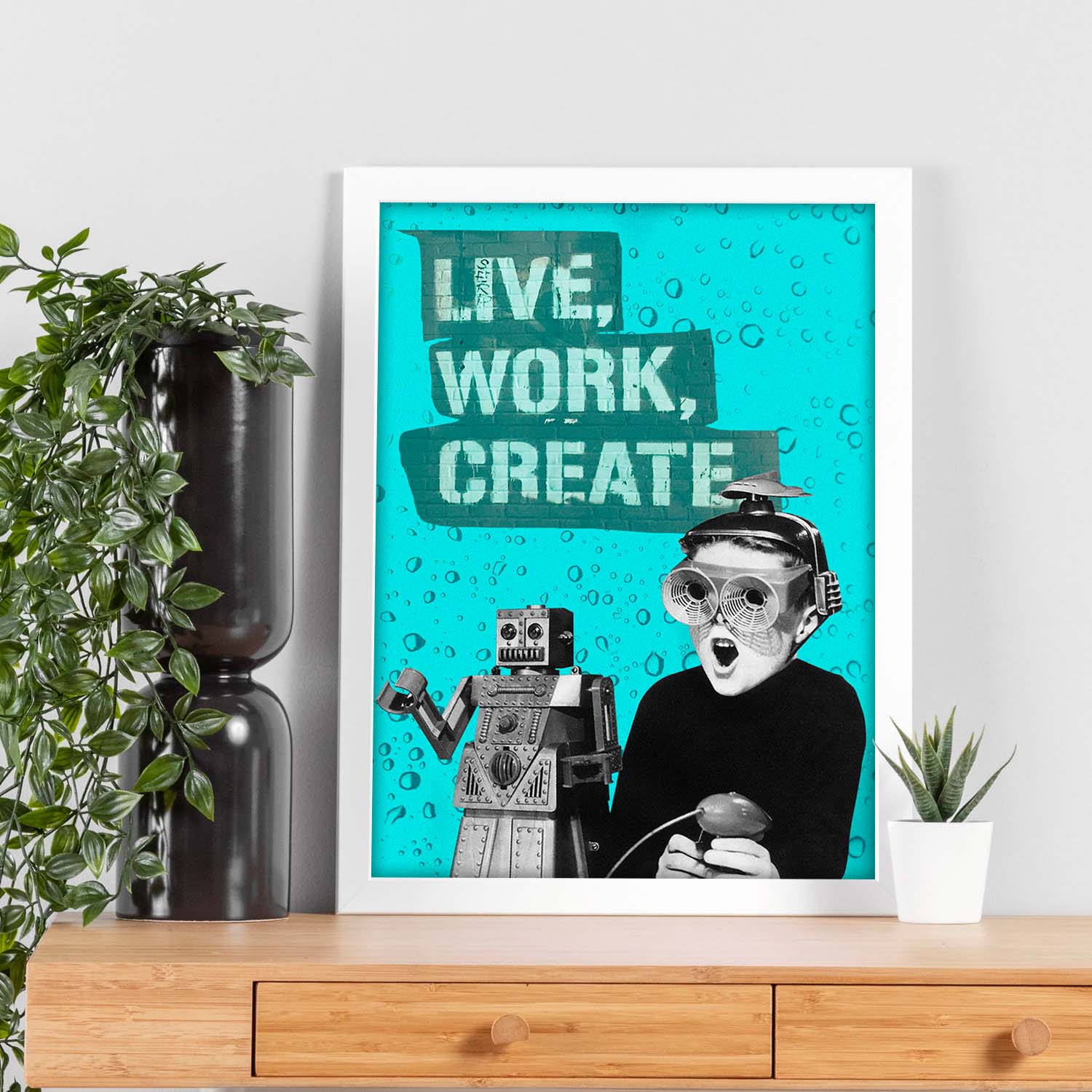 Lamina Artistica Decorativa Con Ilustracion De Collage Surrealista 23 ...